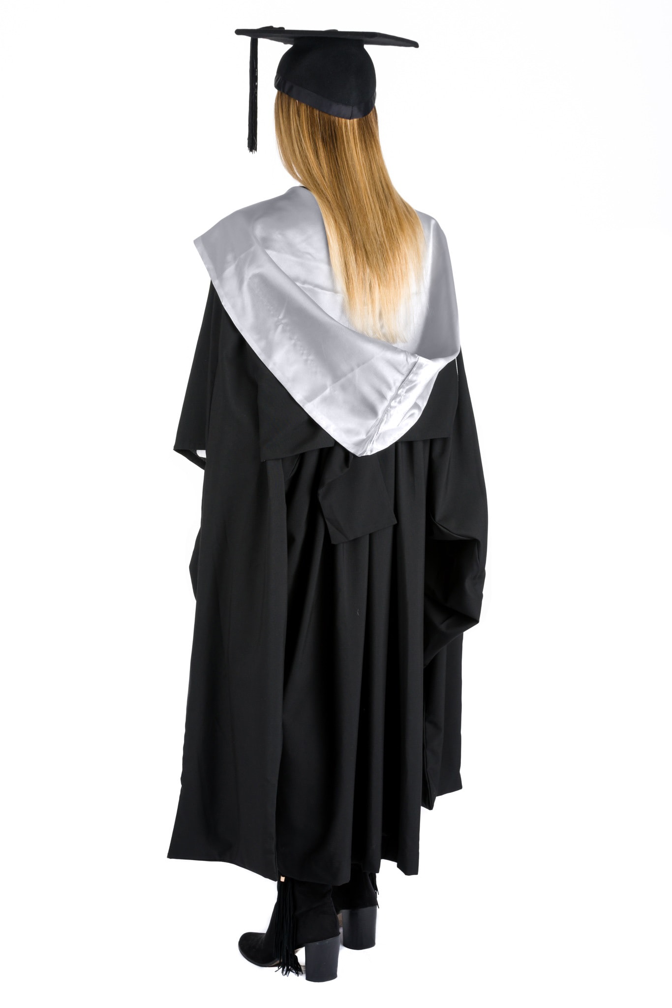 Masters Grey Hood Graduation Academic Dress | The Gown Chick