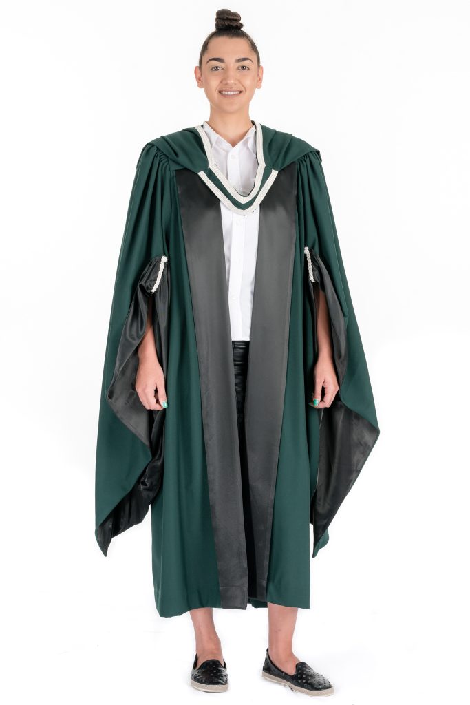 GRADUATION GOWN HIRE Doctoral Gown & Hood | The Gown Chick