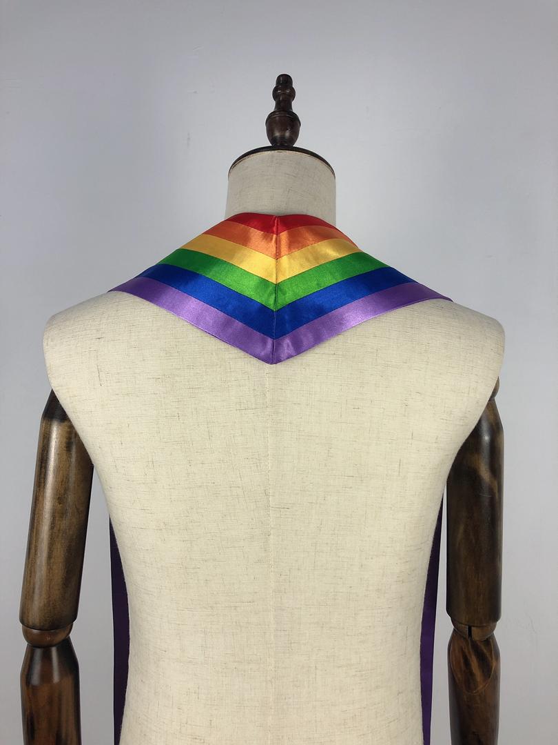 PRIDE RAINBOW GRADUATION STOLES LGBTIQ+ | The Gown Chick