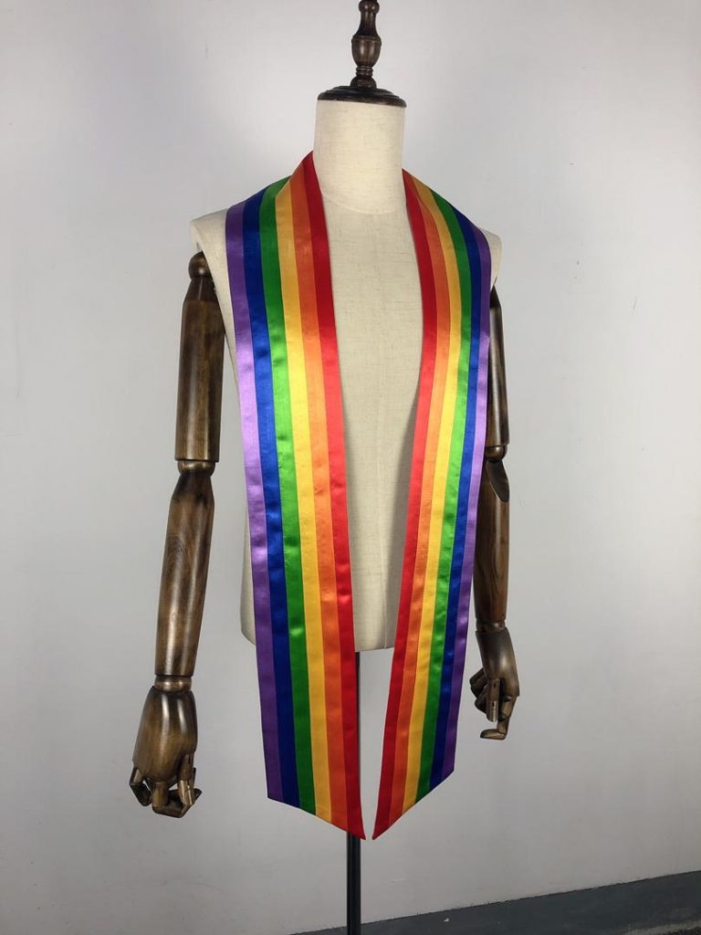 PRIDE RAINBOW GRADUATION STOLES LGBTIQ+ | The Gown Chick