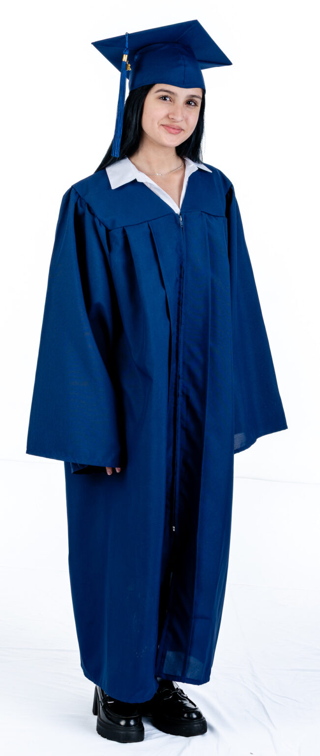 GRADUATION GOWN CAP TASSEL Year 6 Zip Front Matte | The Gown Chick