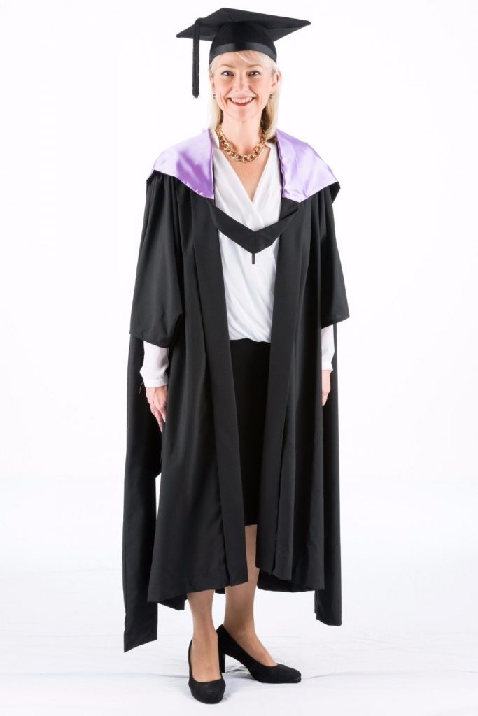 GRADUATION GOWN HIRE Masters Lilac | The Gown Chick